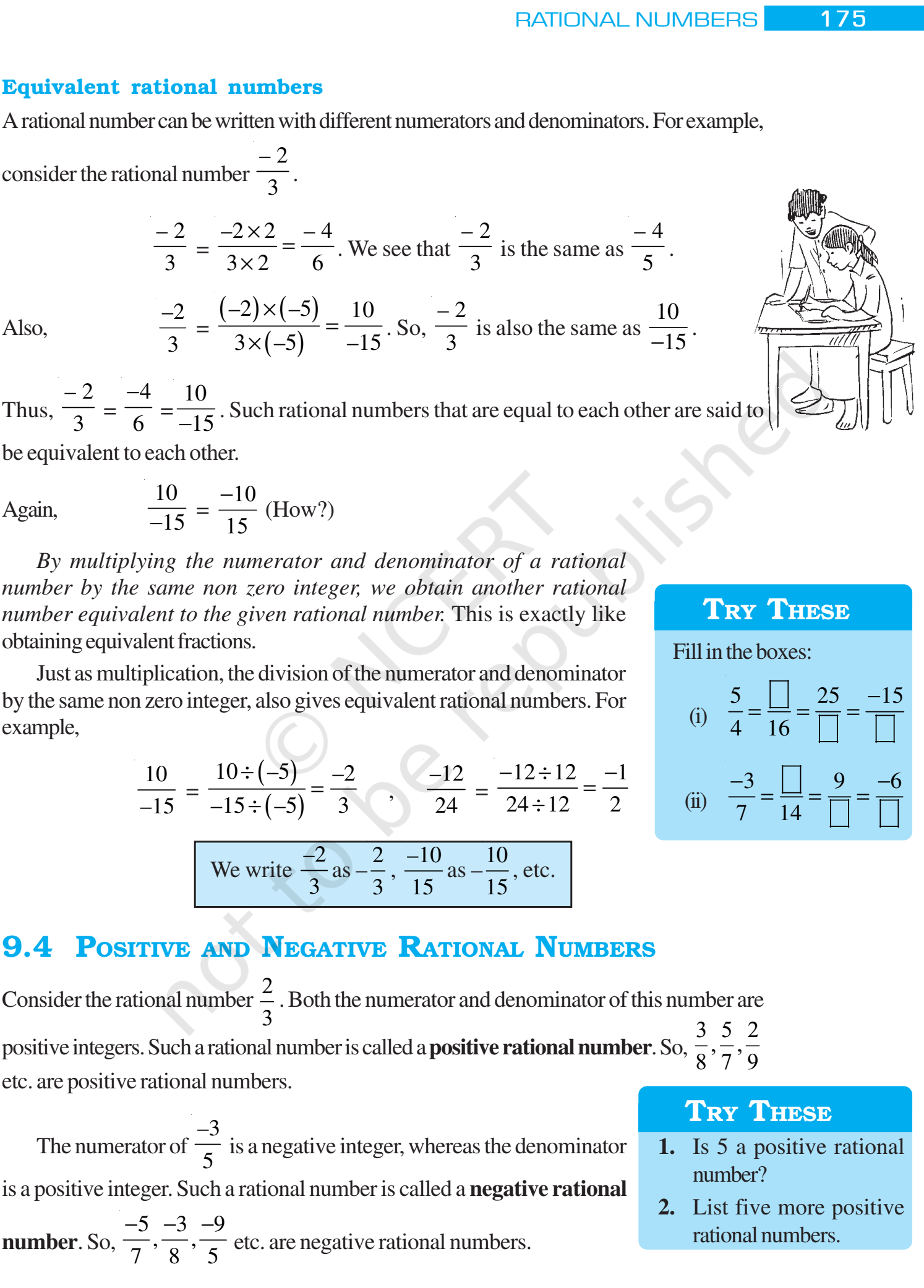 NCERT Books For Class 7 Maths Rational Numbers