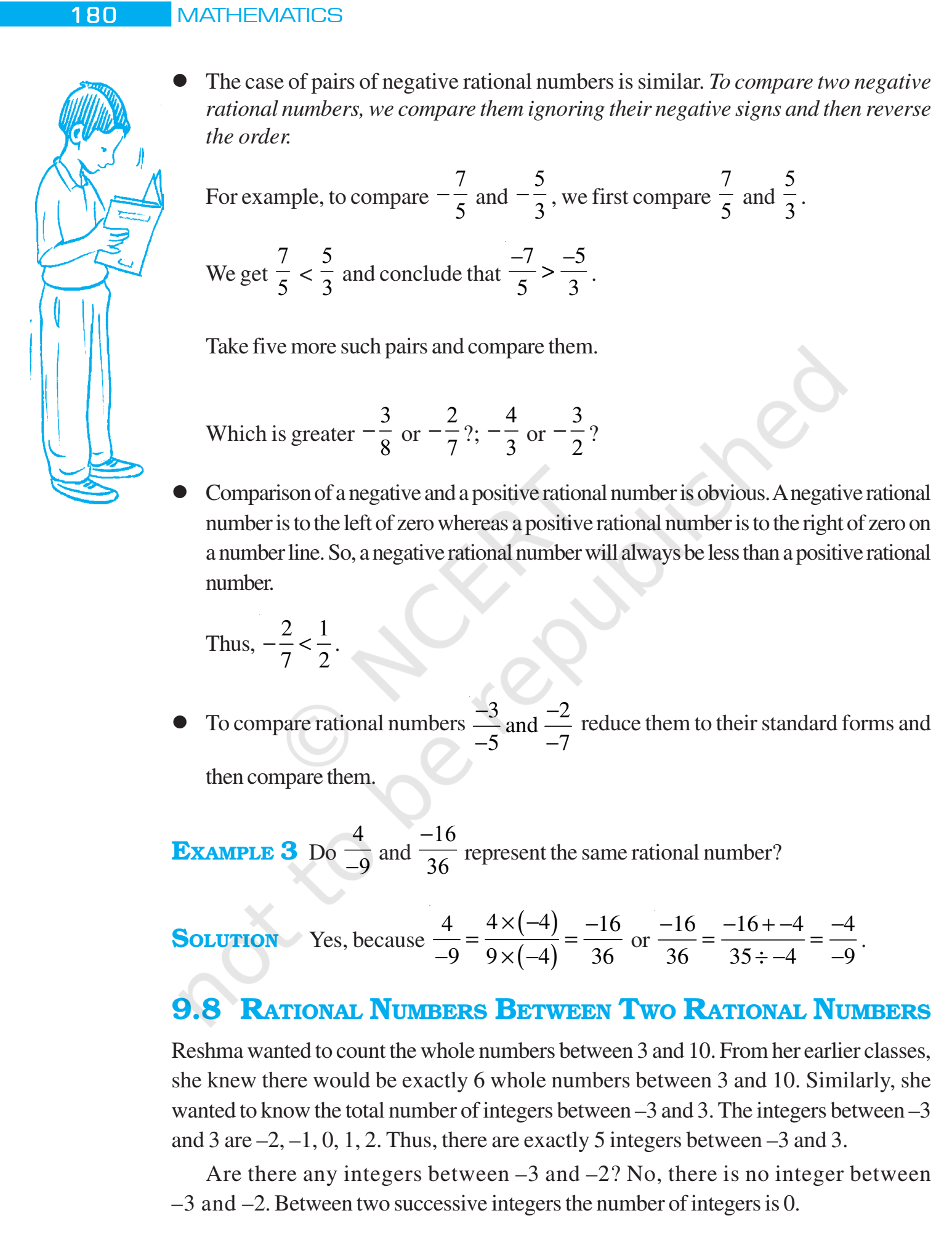 NCERT Books For Class 7 Maths Rational Numbers