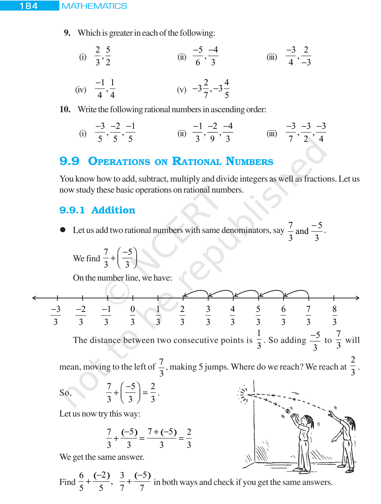 NCERT Books For Class 7 Maths Rational Numbers