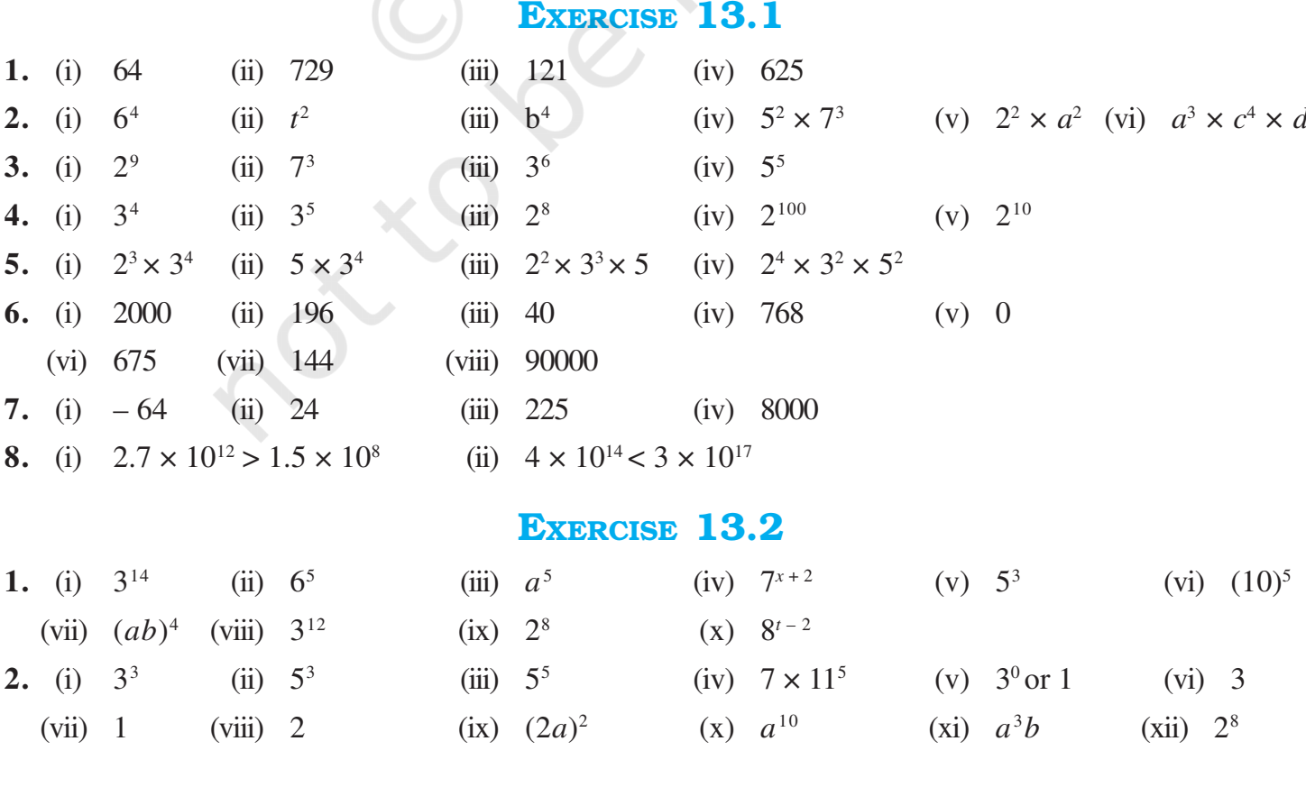 NCERT Books For Class 7 Maths Exponents and Powers