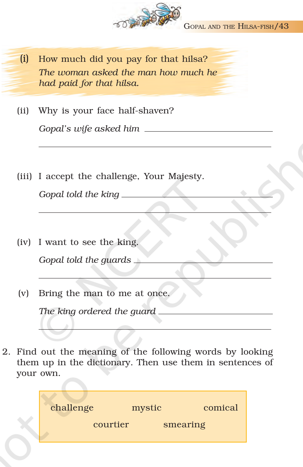 (English) NCERT Book For Class 7 Chapter 3 Gopal and the Hilsa fish