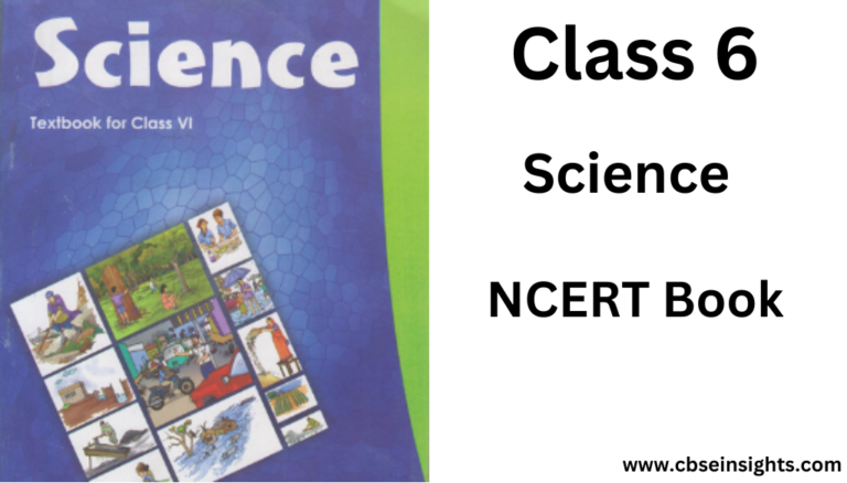 Class 6 NCERT Science book