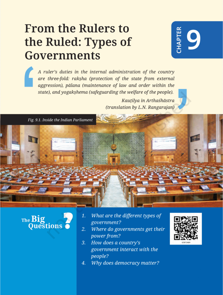 From the Rulers to the Ruled : Types of Governments Class 7 Social ...