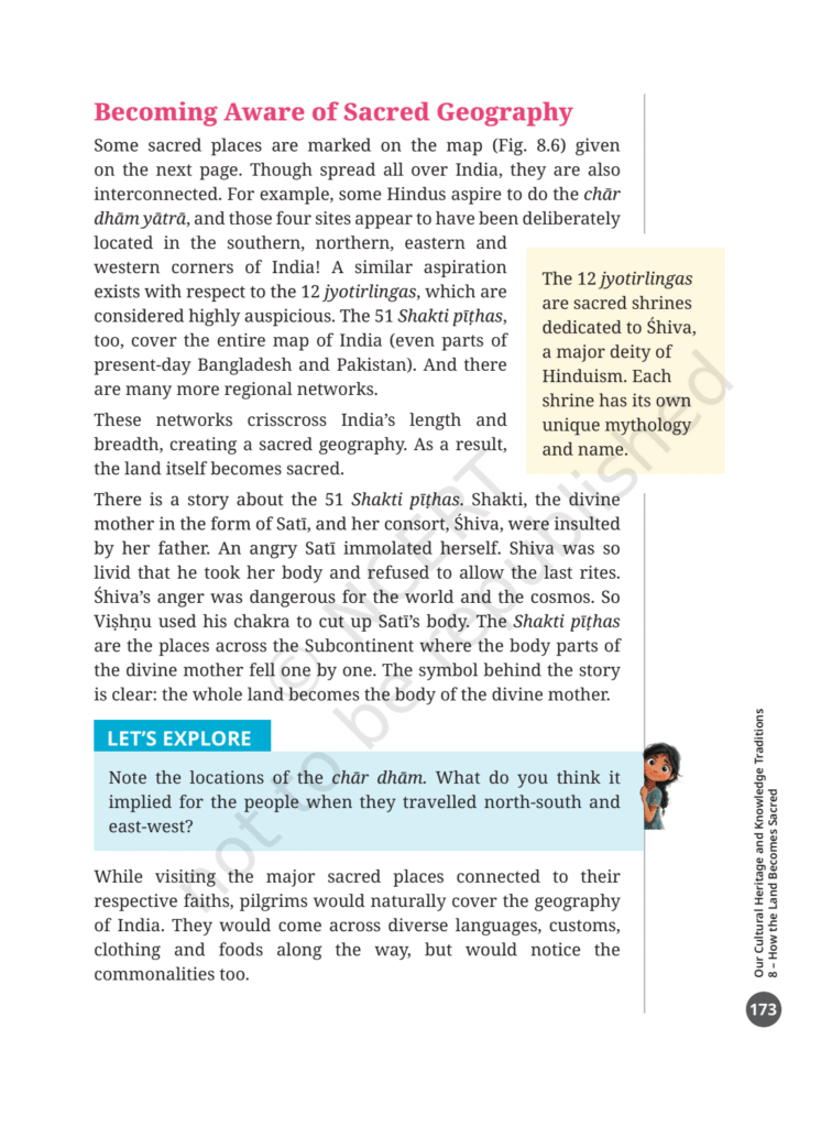How the Land becomes Sacred Class 7 Social Science NCERT Book