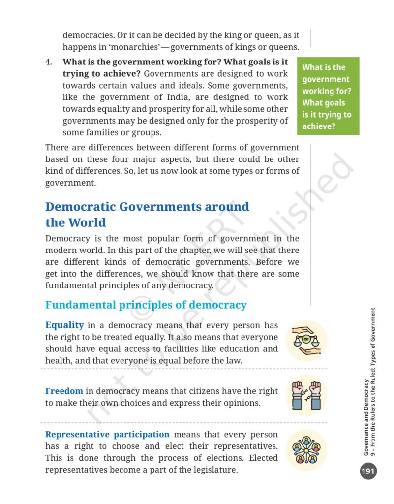 From the Rulers to the Ruled : Types of Governments Class 7 Social ...